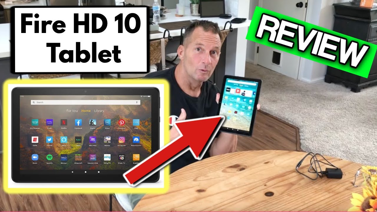 Fire HD 10 tablet, 10 1", 1080p Full HD, 32 GB, latest model 2021 ...
