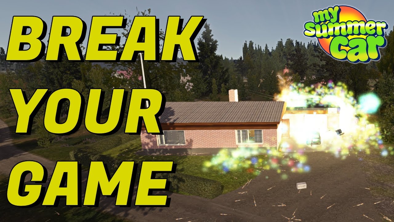 DESTROYING My Summer Car with fireworks - YouTube