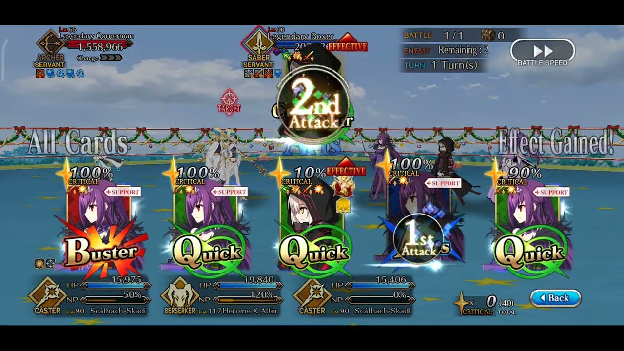 FGO NA X-Mas 2022 The Glorious Path to Santa Claus CQ MHXA 3 Turn - YouTube