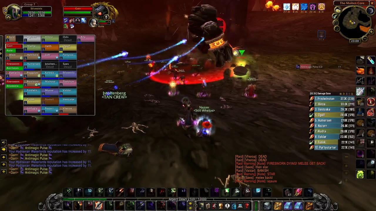 Highlight: Classic WoW Raiding! Garr - YouTube