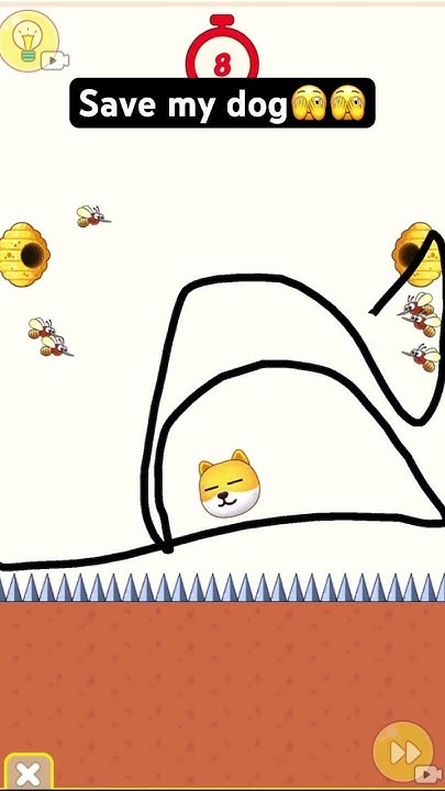 Save my dog 🫣💔level 45#games #shorts - YouTube