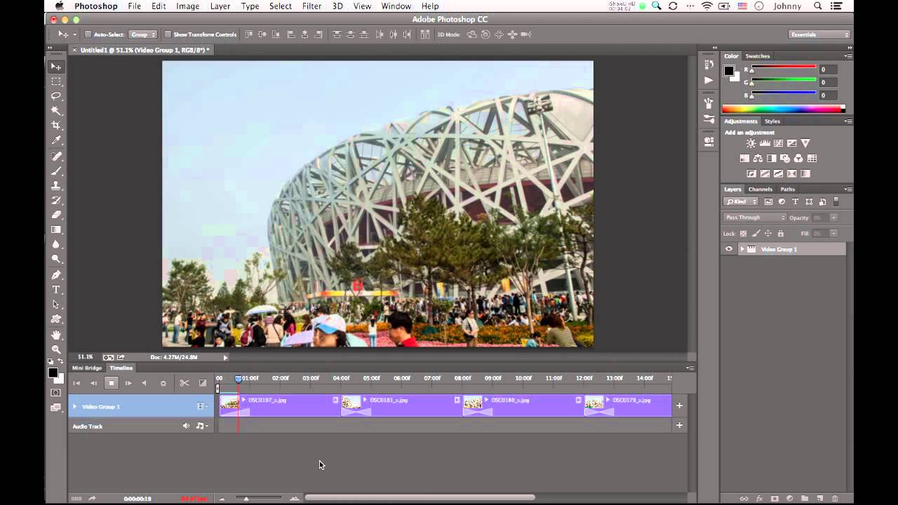 Photoshop 敎學 CS6 / CC Timeline Video 製作示範 (廣東話) - YouTube