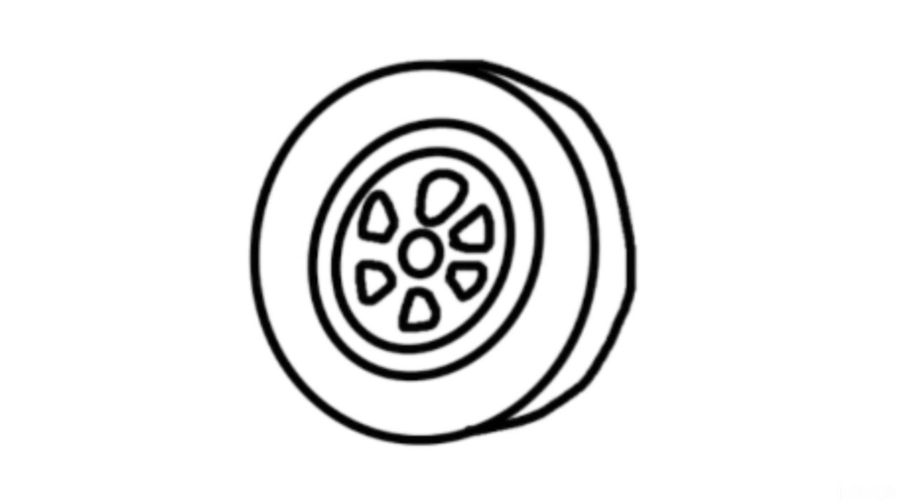 Cara Menggambar Roda | How to Draw a Wheel - YouTube