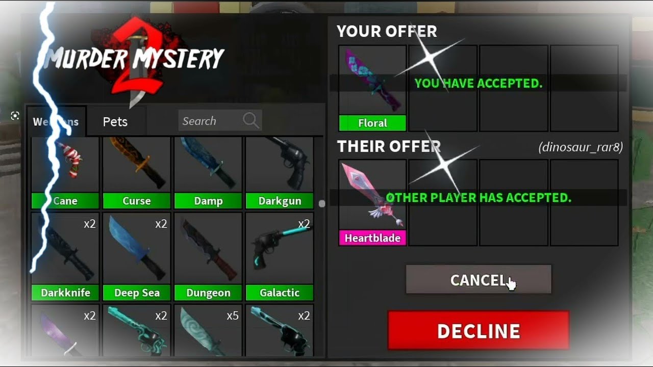 Trades #43 (Mm2 roblox) - YouTube