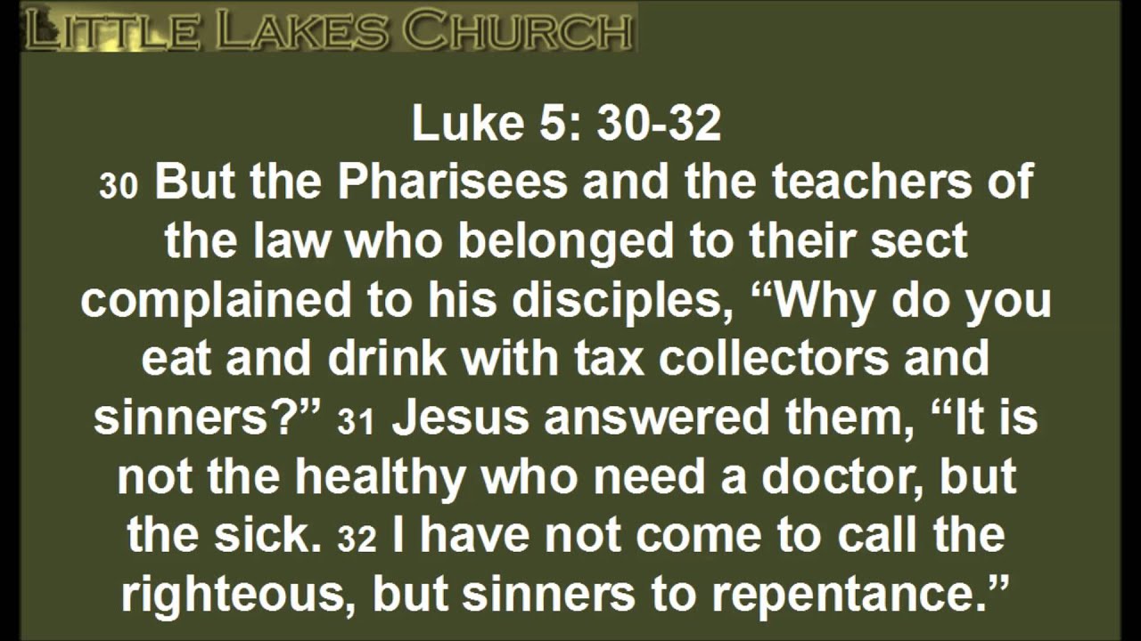 Sermon "All Who Are Sick" Luke 5:30-32 July 26 2015 Little Lakes ...