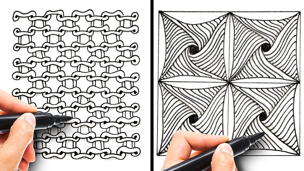 20+ ZENTAGLE AND PIXEL ART TECHNIQUES FOR BEGINNERS - YouTube