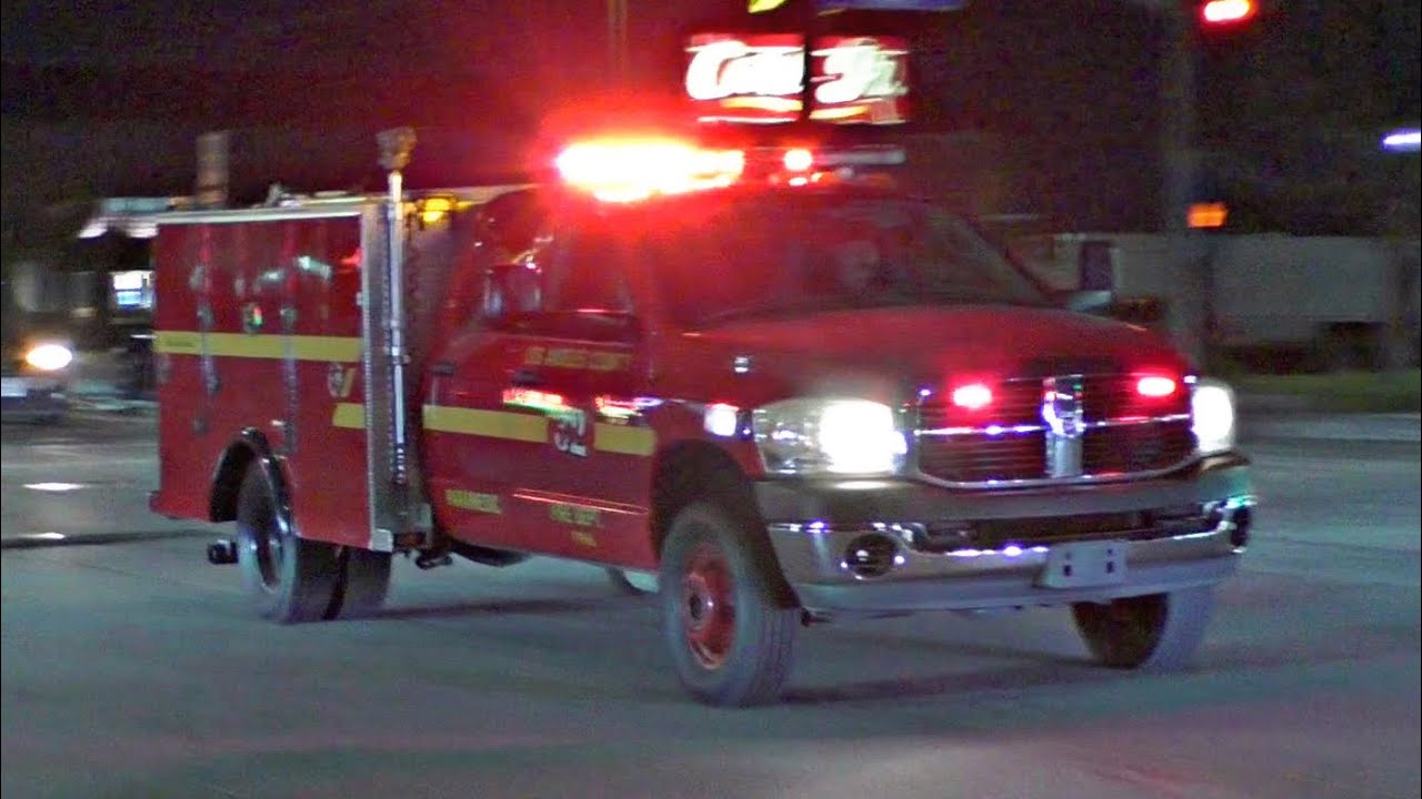 LACoFD Squad 32 Reserve Responding - YouTube