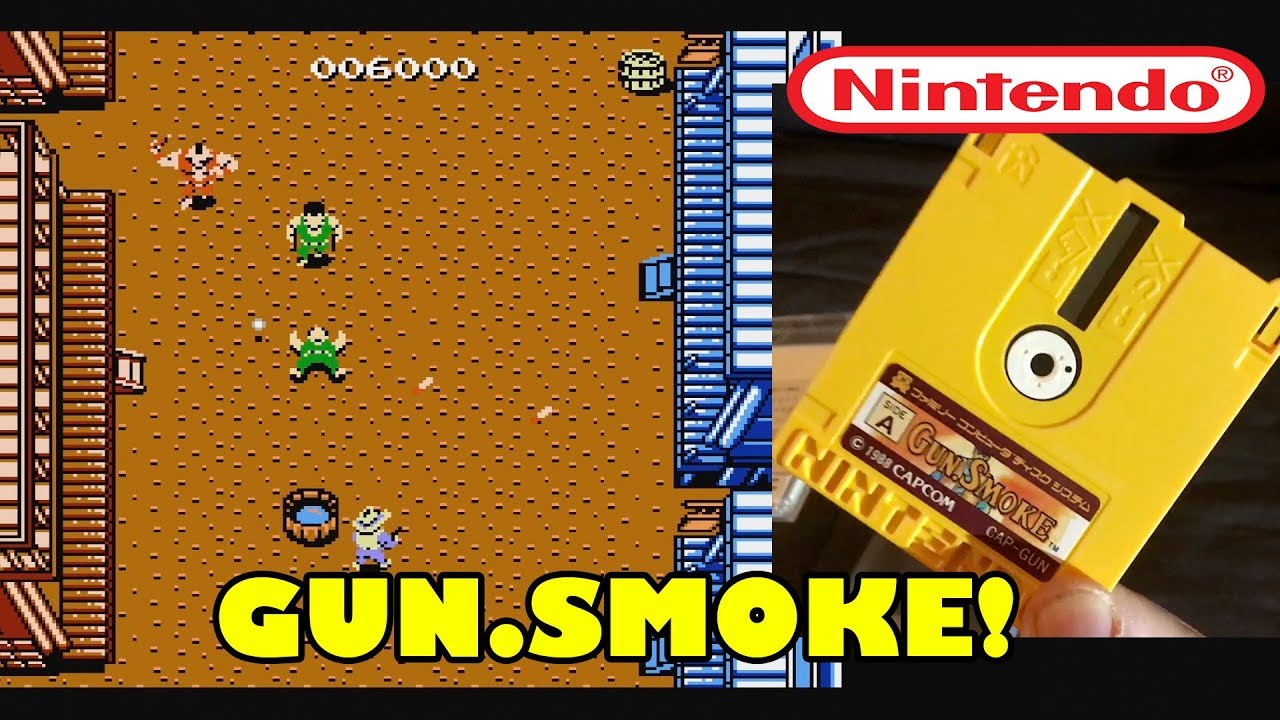 Gun.Smoke Nintendo Famicom Disk System NES Unboxing & Gameplay Review ...