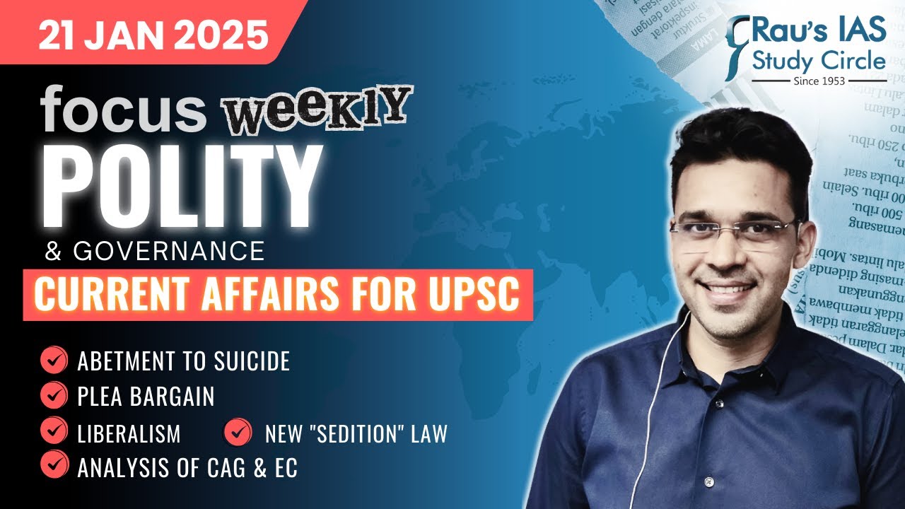 This week in Polity & Governance | Current Affairs for UPSC | 21 Jan ...