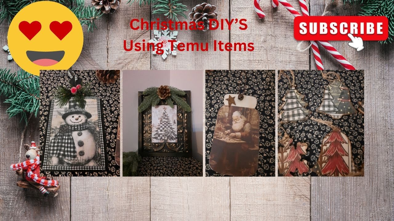 Christmas DIY's Using Temu Items - YouTube