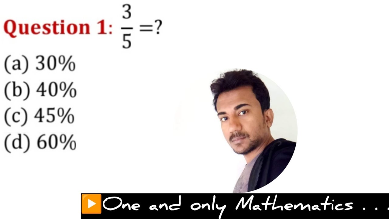 3/5 = ? || Convert into Percentage - YouTube