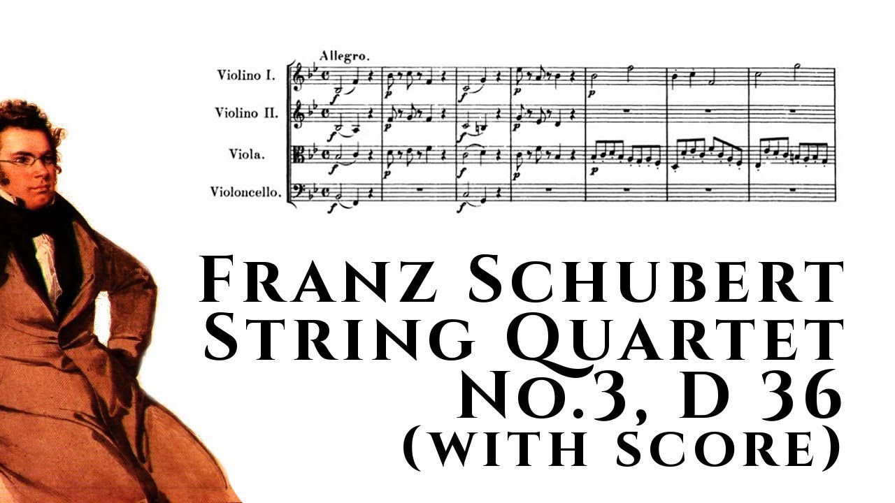 Franz Schubert - String Quartet No.3, D 36 (with score) - YouTube