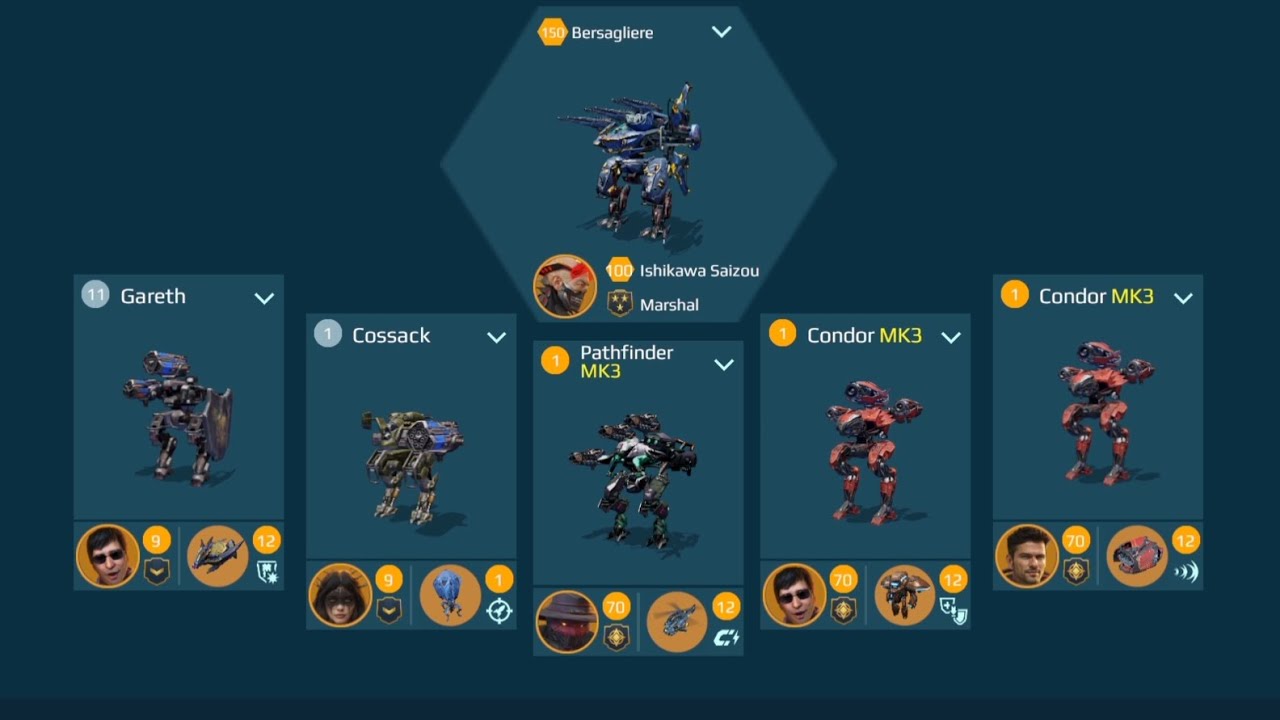 Gareth And Cossack at Champions League 😱 || War Robots Gameplay || F2P ...