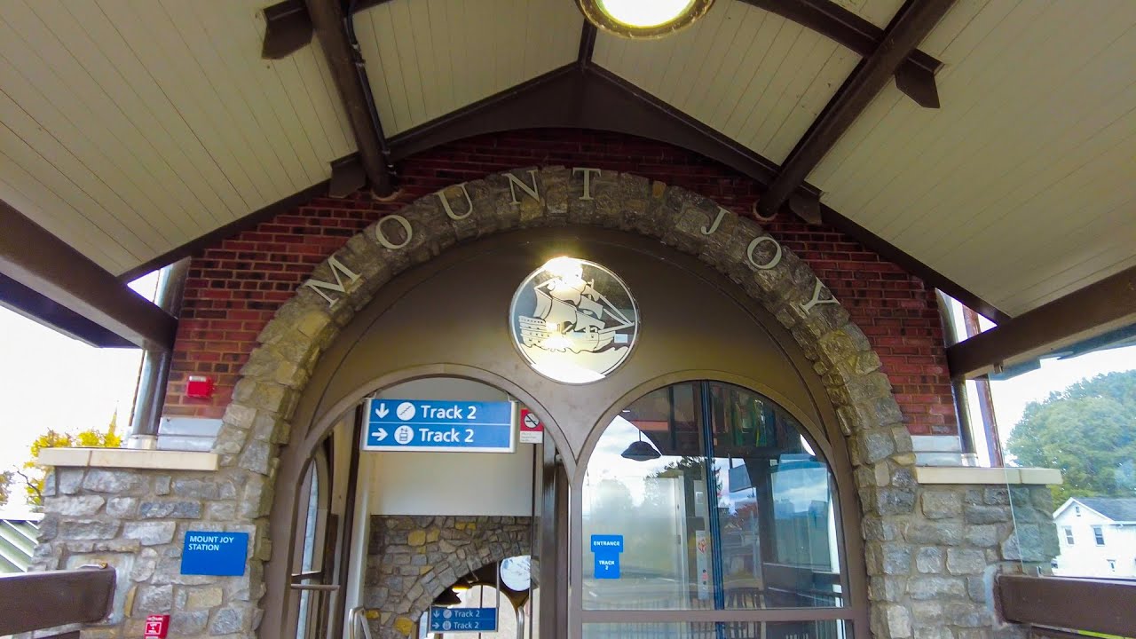 Walk around Amtrak Mount Joy Station on the Keystone Corridor (Main ...