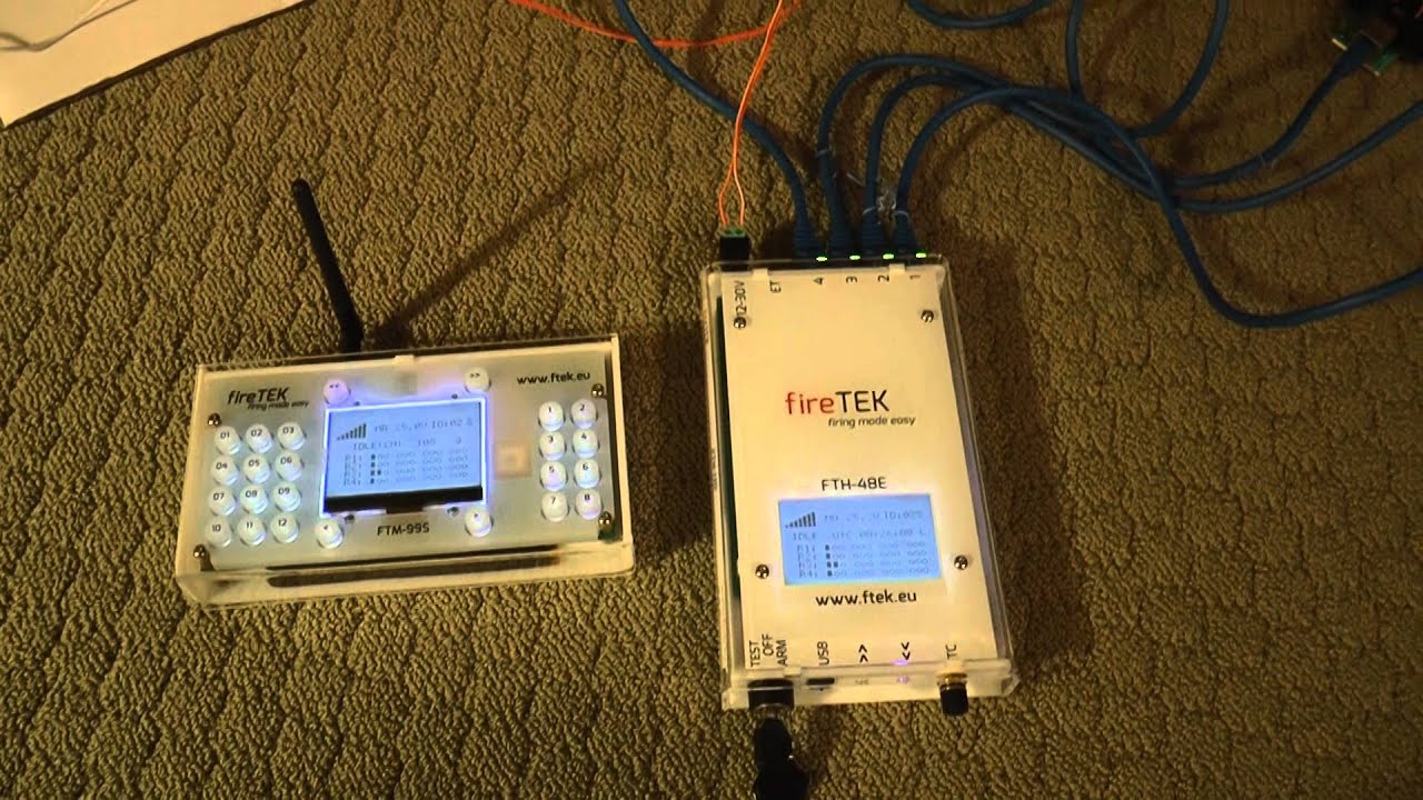 FireTEK Compact Model Fireworks Firing system - YouTube