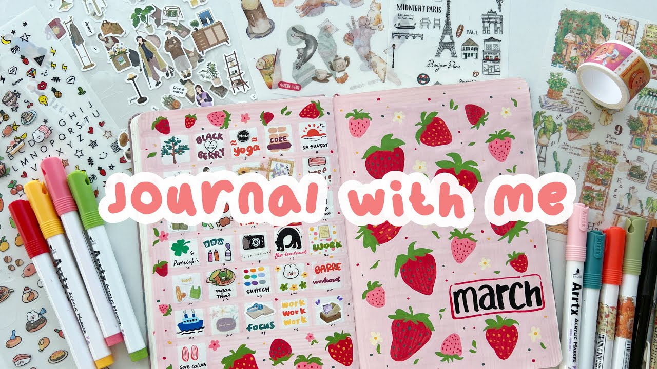 Journal With Me To Fill Up My March Monthly Calendar How To Use Up Your ...