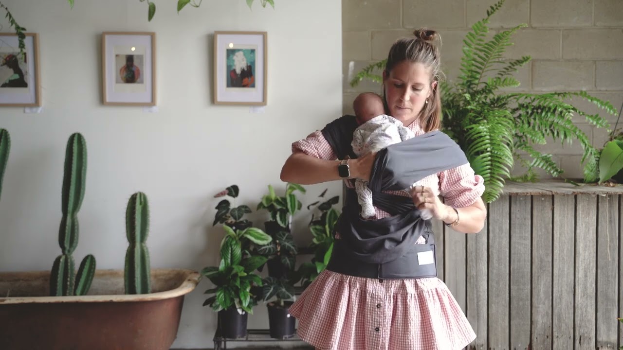 How to get your baby in and out of the BabyDink Baby Carrier - YouTube