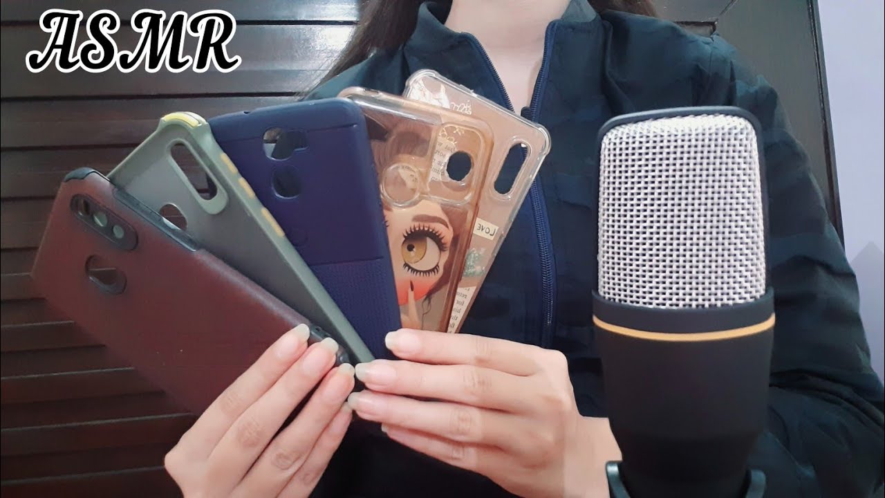 ASMR phone case collection|fast & Aggressive tapping - YouTube