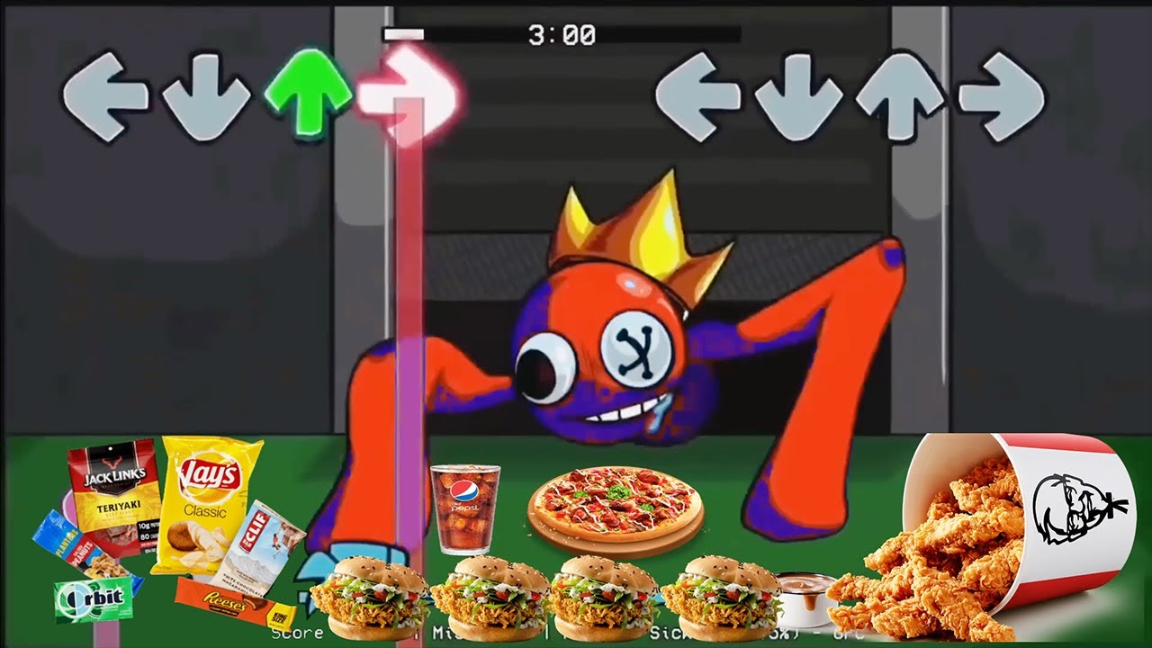 Rainbow Friends | FNF mod - but Orange is hungry | Friday Night Funkin ...