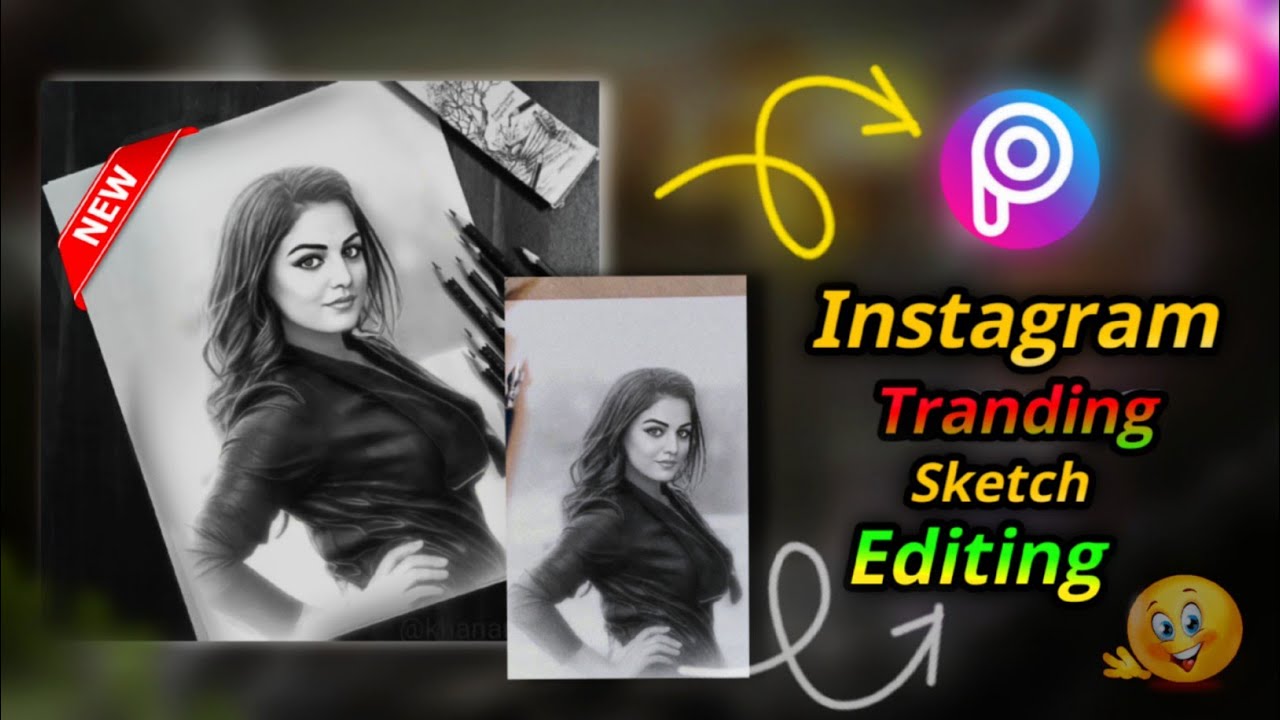 Instagram Tranding Sketch Phato Editing 😍 - YouTube