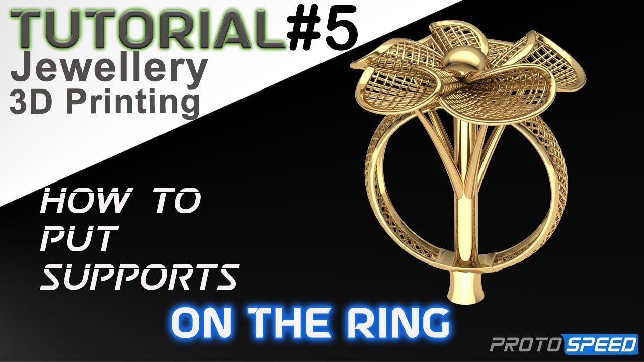 Supports on the Ring for Jewelry 3D Printing & Jewelry Casting using ...