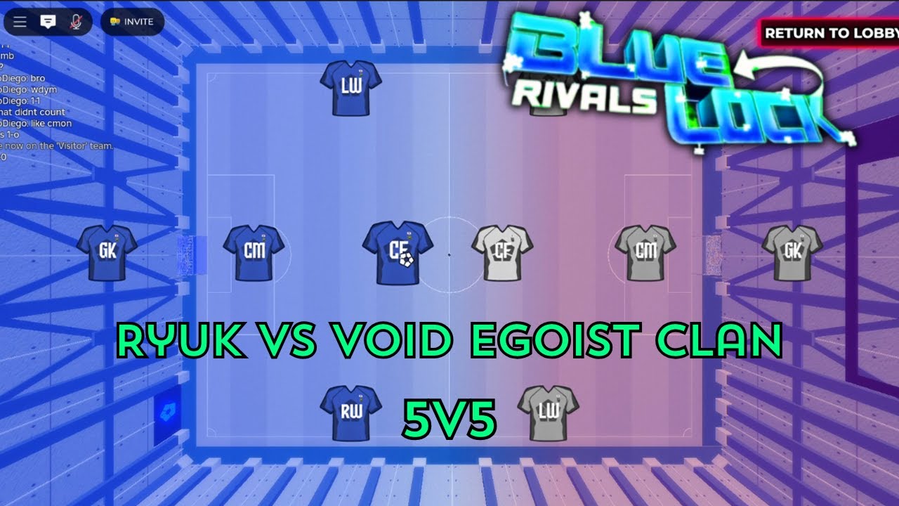Blue Lock Rivals | Void Egoist Clan vs Ryuku [5v5] | Roblox - YouTube