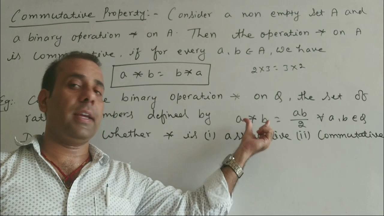 Algebraic Structure | Binary Operation | Closure ,Associative, Commutative,Identity,Inverse ...