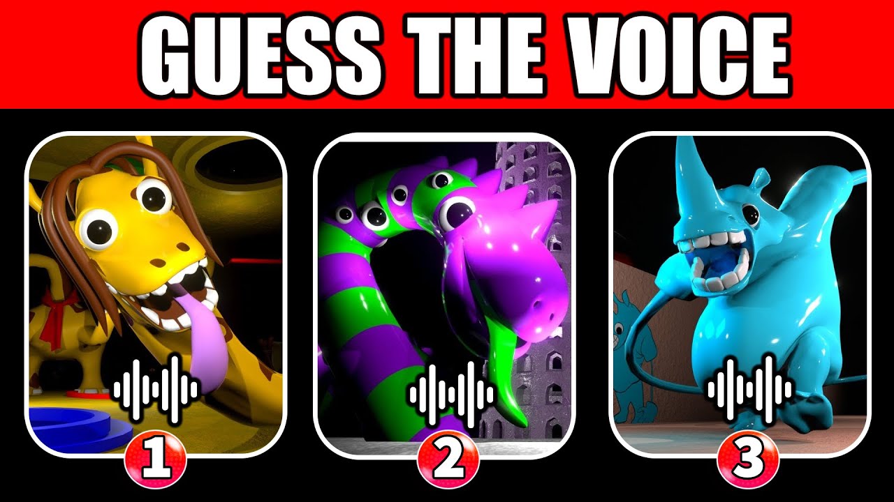 Guess the MONSTER'S VOICE #5 (GARTEN OF BANBAN 4 , CHEWY CHUCK, HAIRY ...
