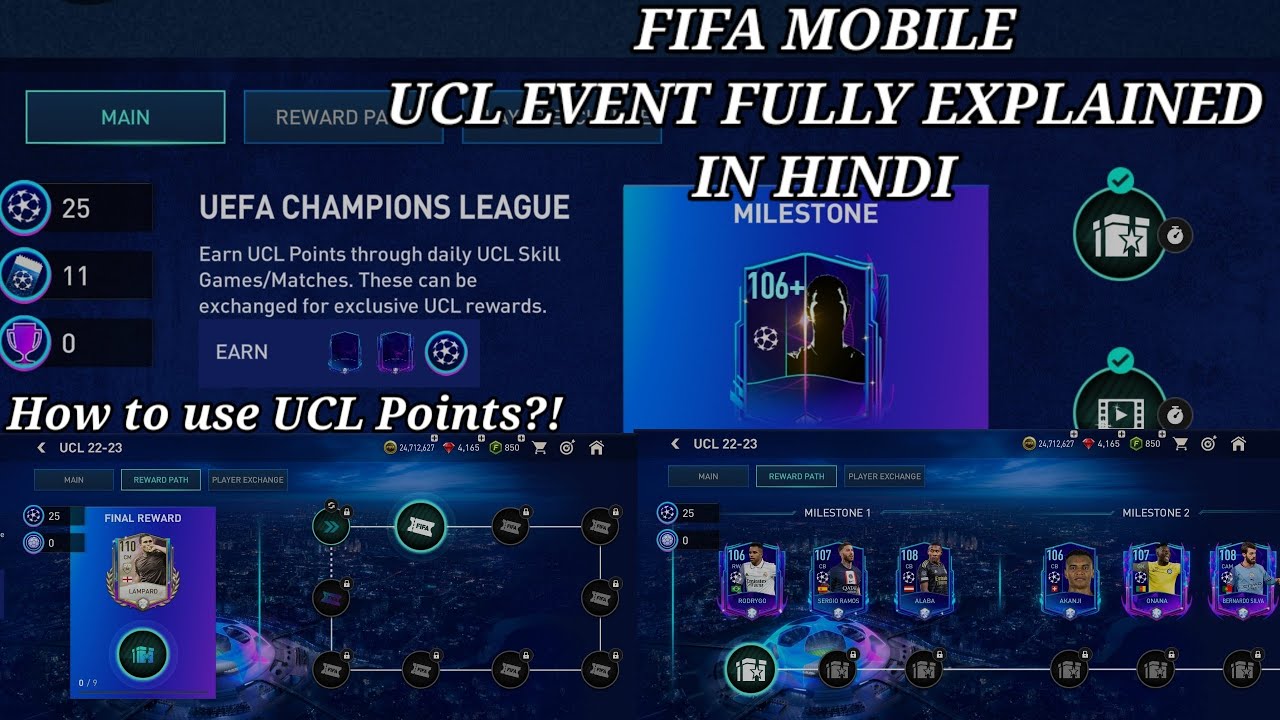 UCL EVENT 23 GUIDE / FULLY EXPLAINED IN HINDI | FIFA MOBILE - YouTube