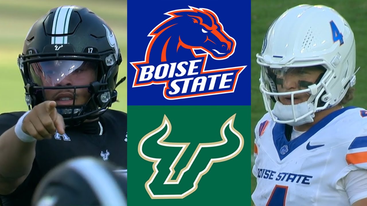 #25 Boise State vs South Florida College Football Full Game Highlights ...