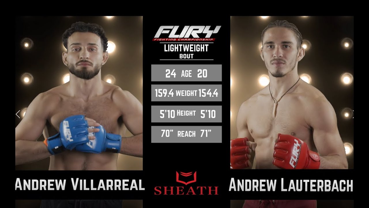 Fury 78 Prelims: Andrew Villarreal vs Andrew Lauterbach - YouTube