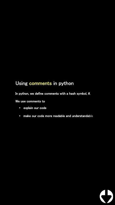 Write Python Comments Why Comment Your Code In Python New Python Comment Comments Youtube