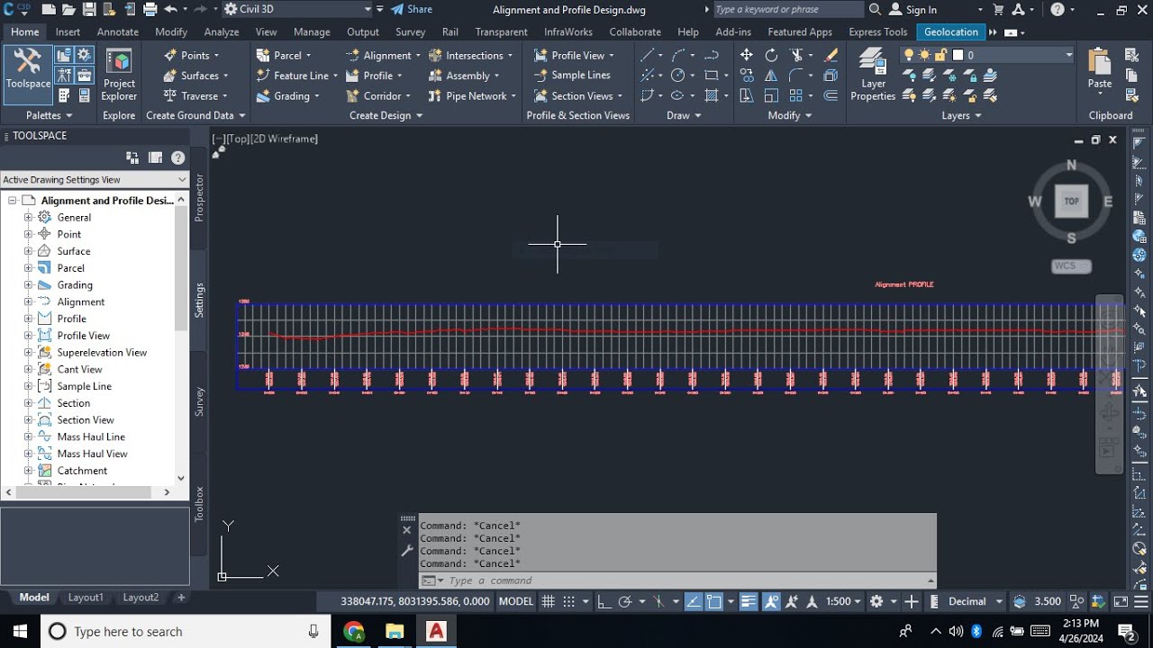 Creation of Alignment and Profile View in Autodesk Civil 3D (Session 2 ...