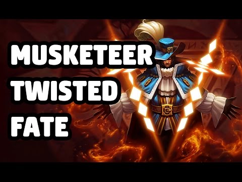 MUSKETEER TWISTED FATE SKIN SPOTLIGHT - LEAGUE OF LEGENDS - YouTube