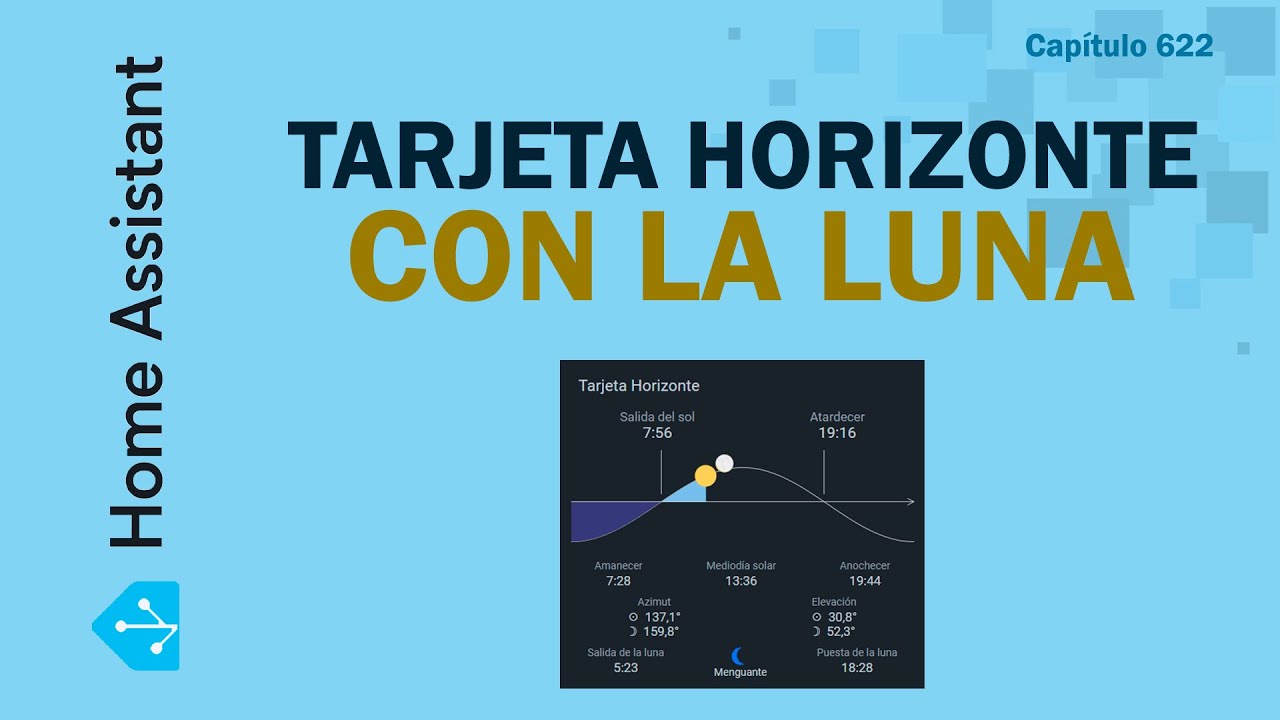 Tarjeta horizonte con la luna - Horizon card - YouTube