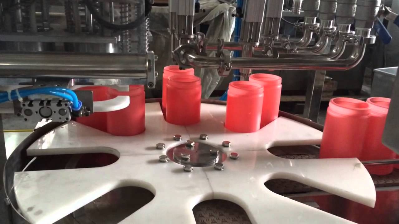 baby wipe canister filling machine - YouTube