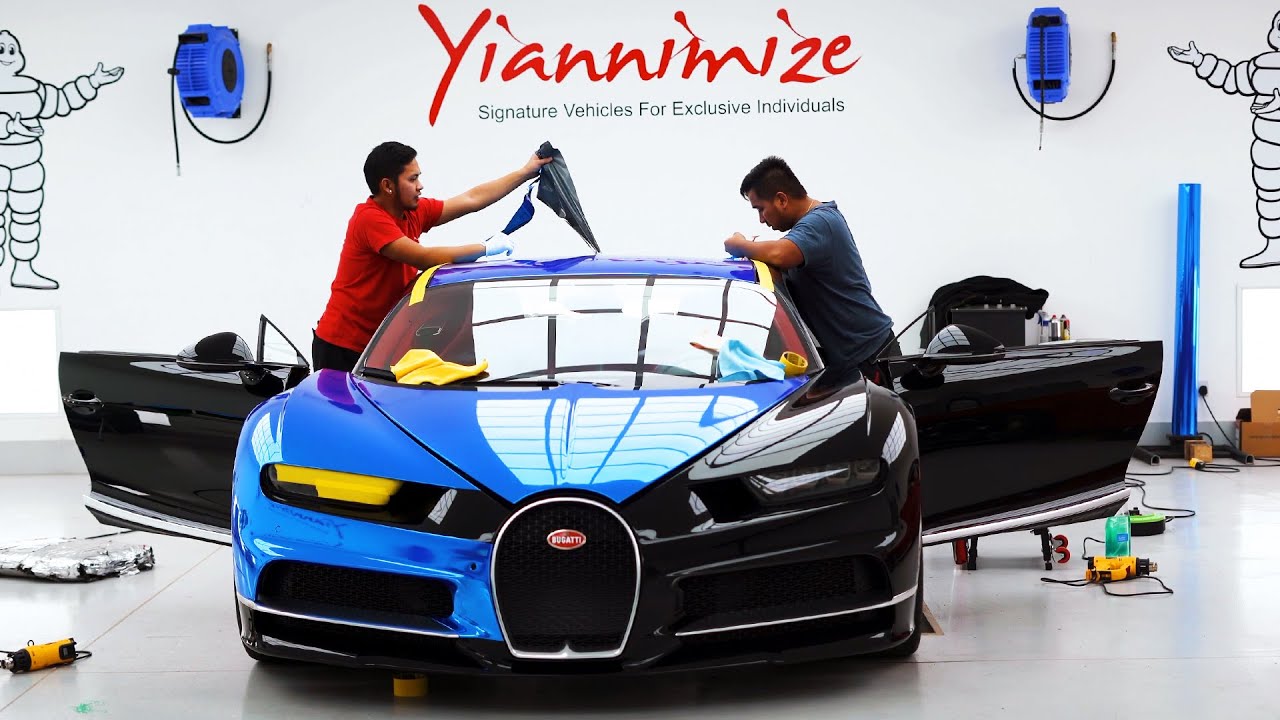 Did he really wrap a Bugatti Chiron? 🤯 😳 - YouTube