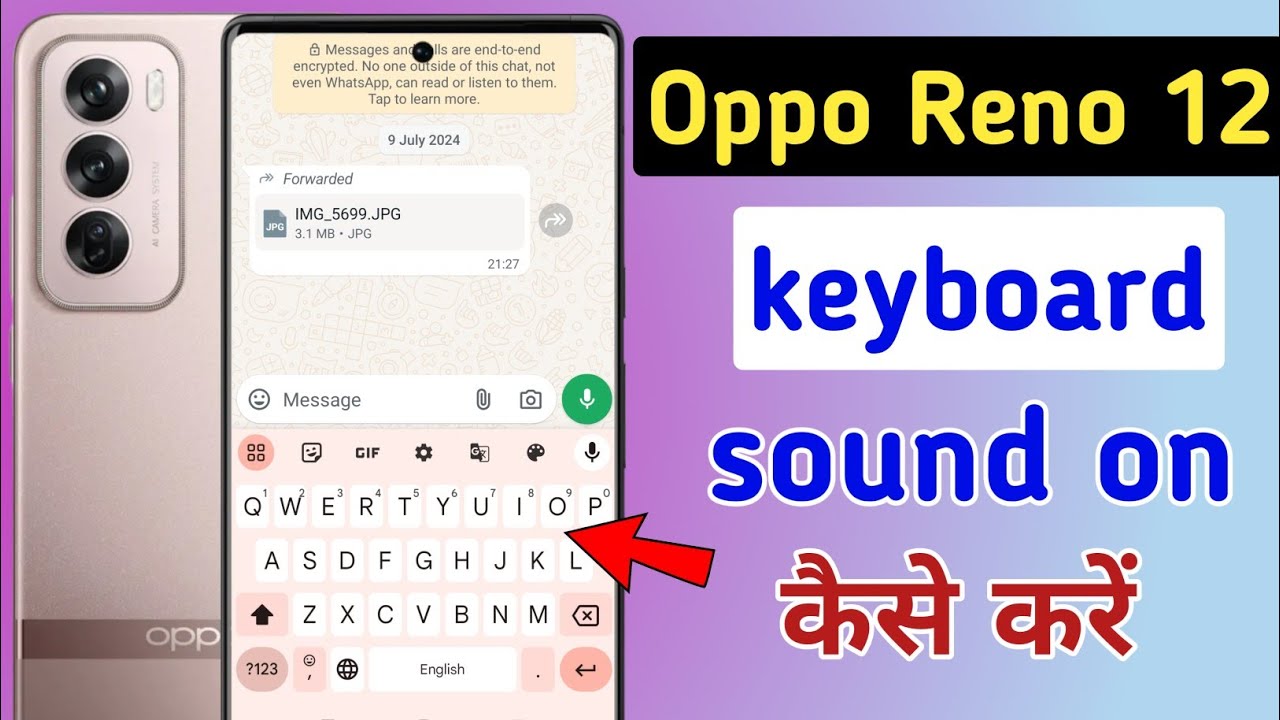 Oppo reno 12 Pro Me keyboard sound on settings | how to on keyboard ...