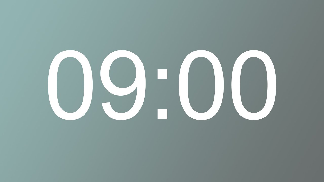 9 Minute Timer With Alarm - Alarmlı 9 Dakika Zamanlayıcı - YouTube