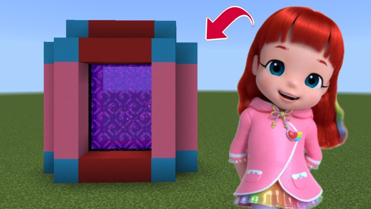 Membuat Portal Rainbow Ruby ~ Minecraft PE - YouTube