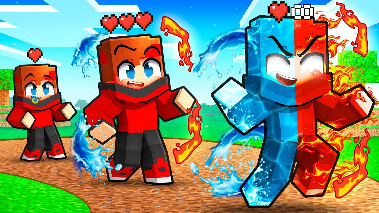 Talcado de la NAISSANCE à ÉLÉMENTAIRE sur Minecraft ! - YouTube