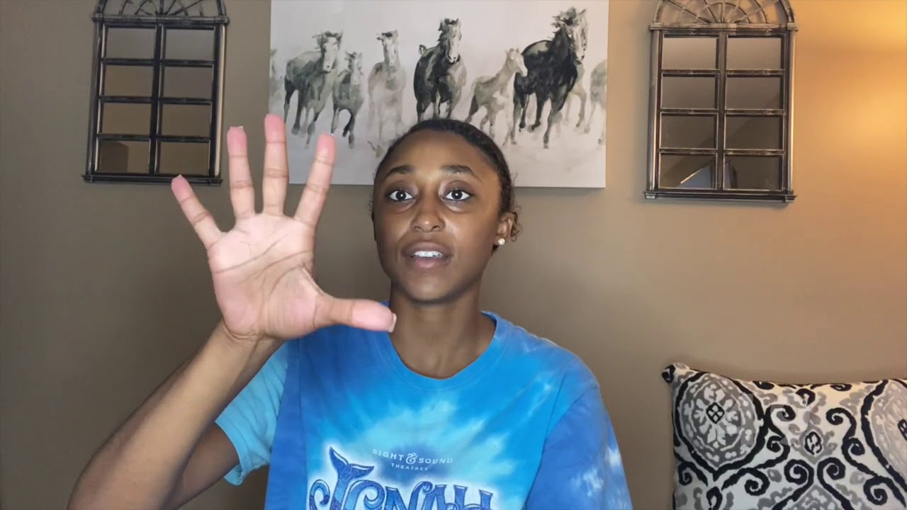 ASL Numbers 40-50 - YouTube