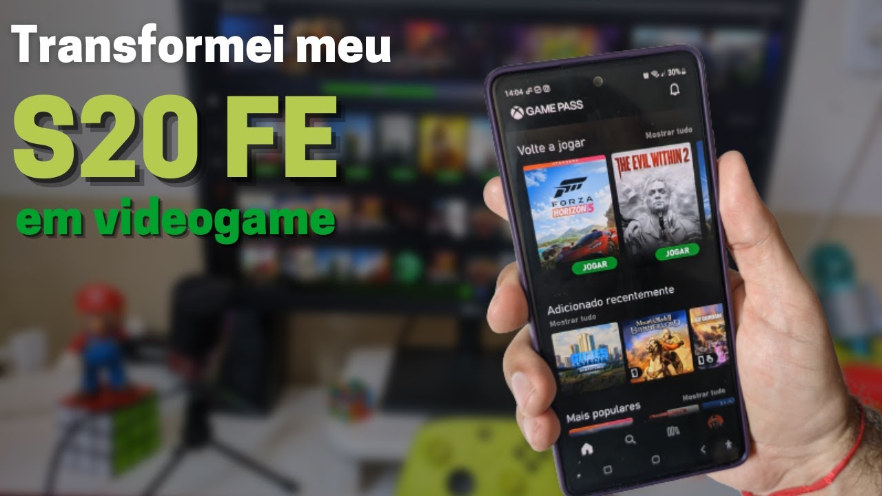 TRANSFORMEI MEU GALAXY S20 FE 5G EM CONSOLE DE ULTIMA GERAÇÃO COM ...