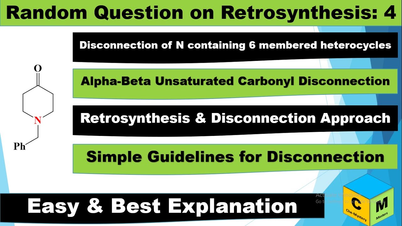 Random Retrosynthesis Question: 4 - YouTube