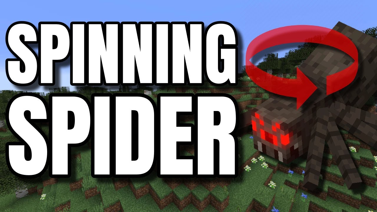 Those Minecraft Spiders be SPINNING - YouTube