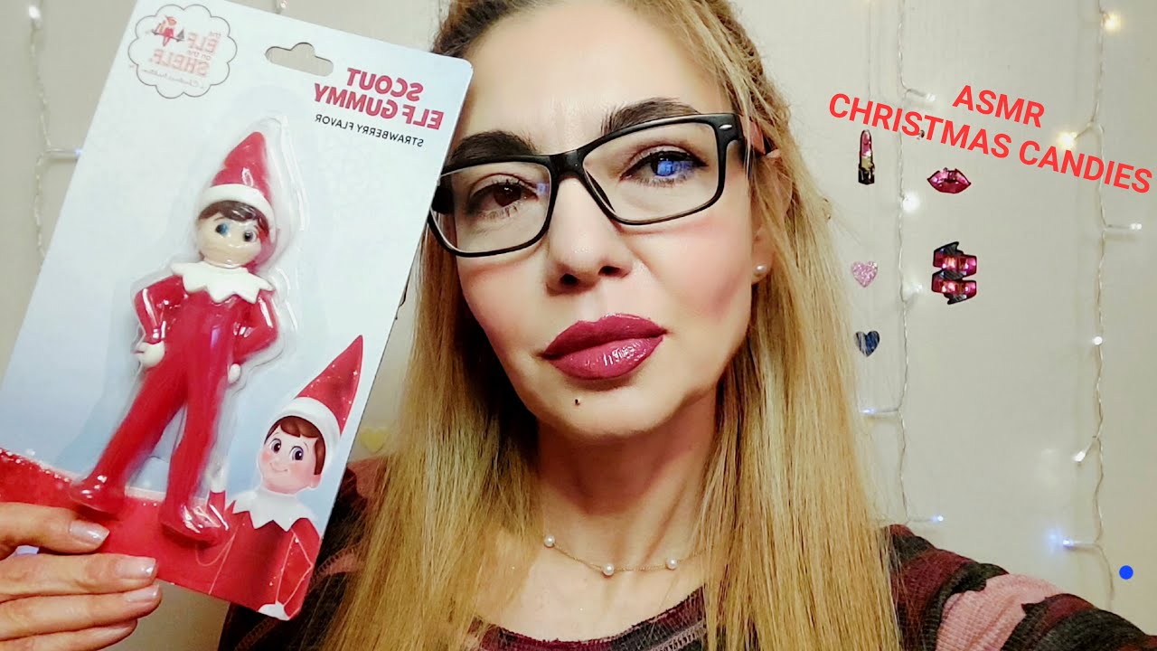 ASMR Christmas Candies🎄 Snow Ball 🎅 Snow Man Elf on the Shelf ️Mouth ...