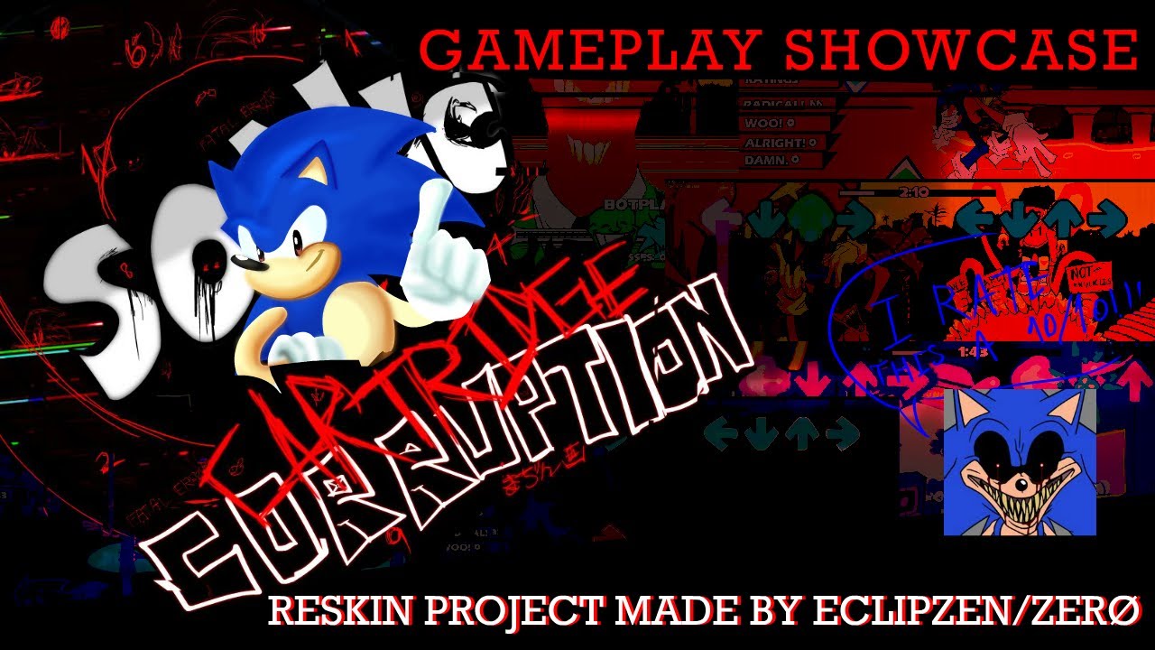 SONIC: CARTRIDGE CORRUPTION SHOWCASE [FNF EXE RESKIN PROJECT PROTOTYPE ...