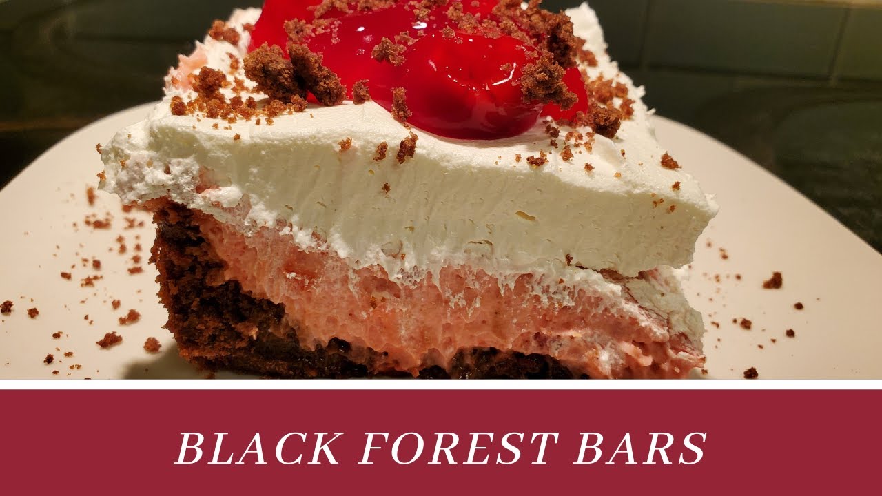 How to Make Black Forest Bars - YouTube