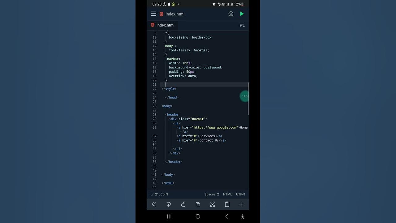 Html Css Mobilecoding Webdesign Youtube