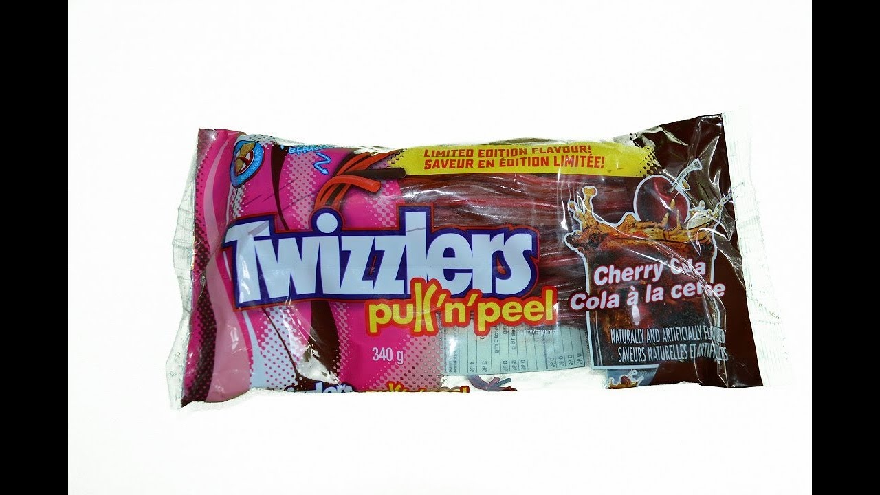 Twizzlers Cherry Cola Pull N Peel Taste Test - YouTube